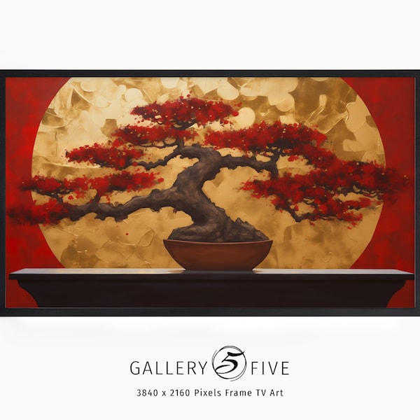 Bonsai Tree Painting - Etsy