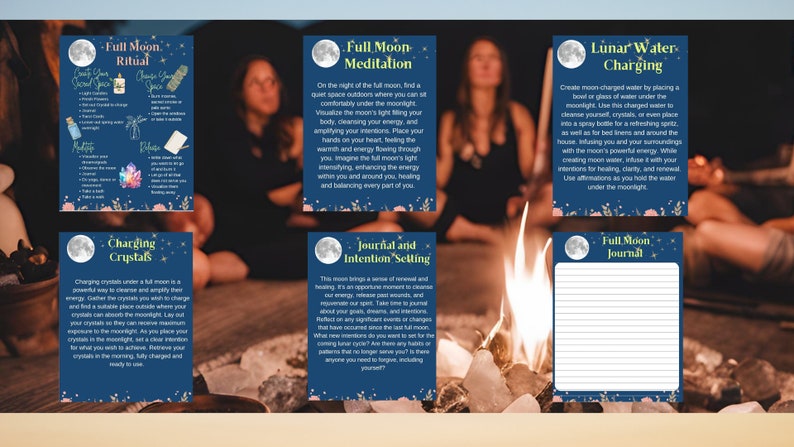 Printable Full Moon Ceremony & Manifestation Ritual Worksheets - Etsy