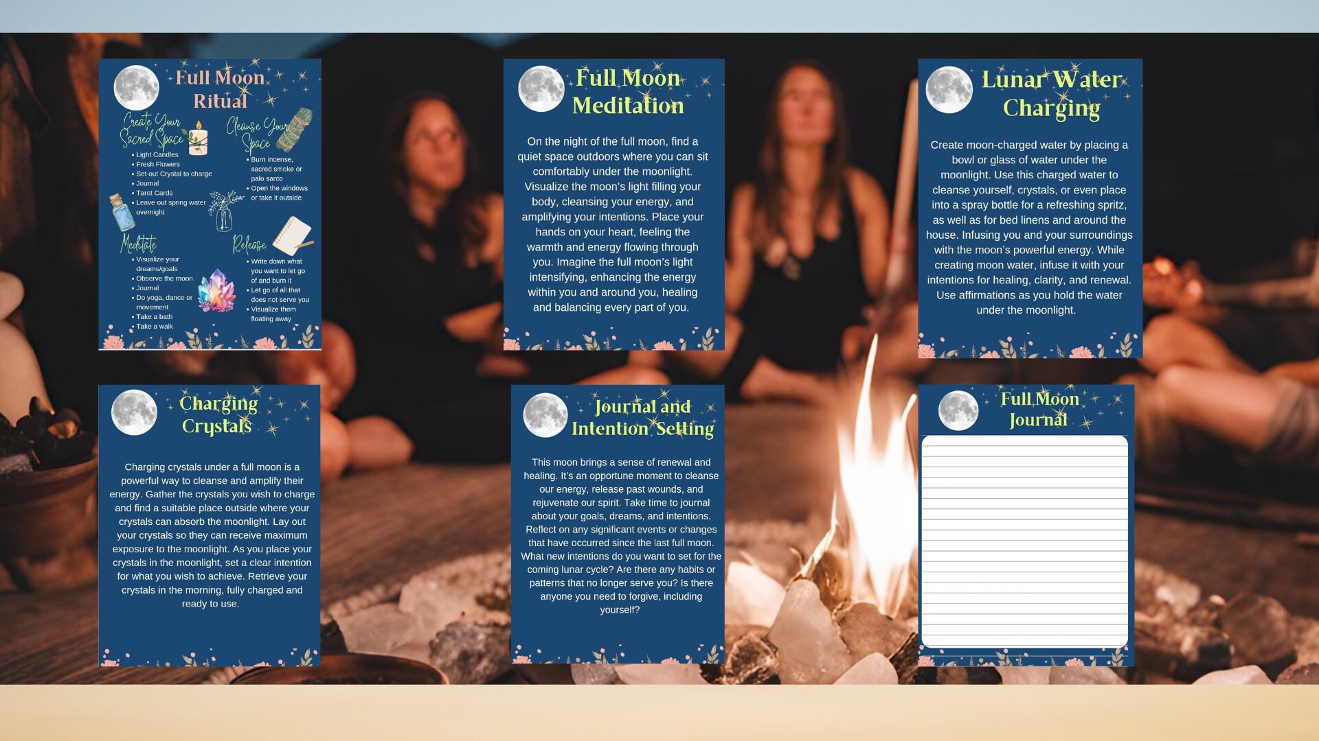Printable Full Moon Ceremony & Manifestation Ritual Worksheets - Etsy