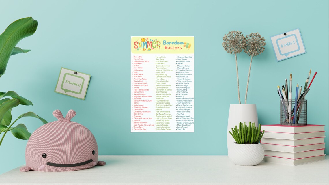Kids Summer Boredom Busters - Etsy
