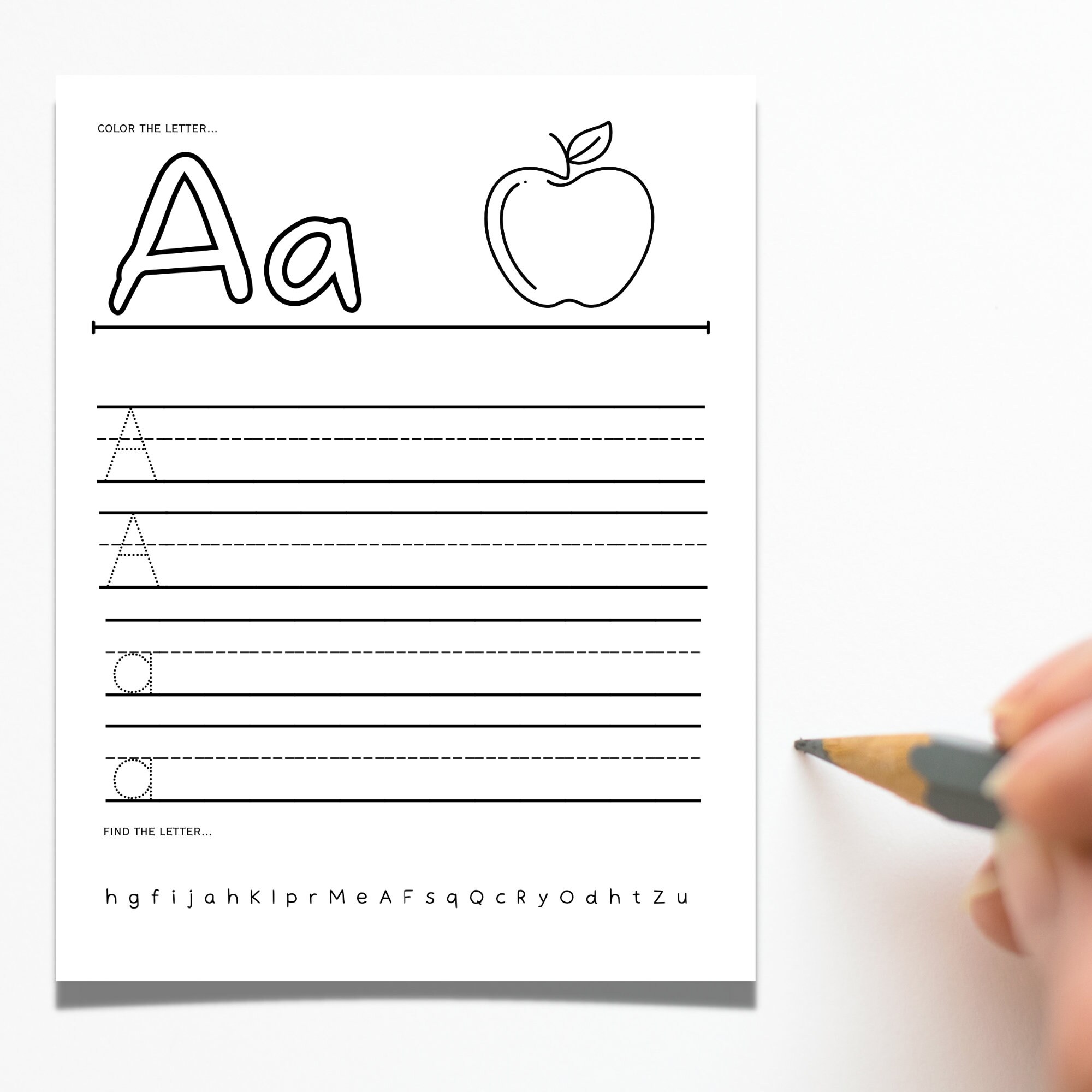 Alphabet Tracing Sheet, All 26 Letters, ABC Tracing, Handwriting ...