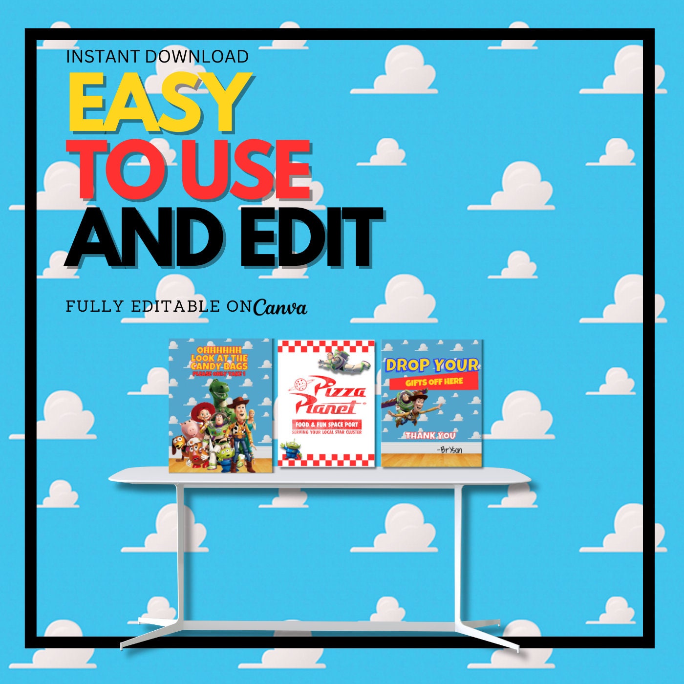 Toy Story Theme Table Signs - Etsy