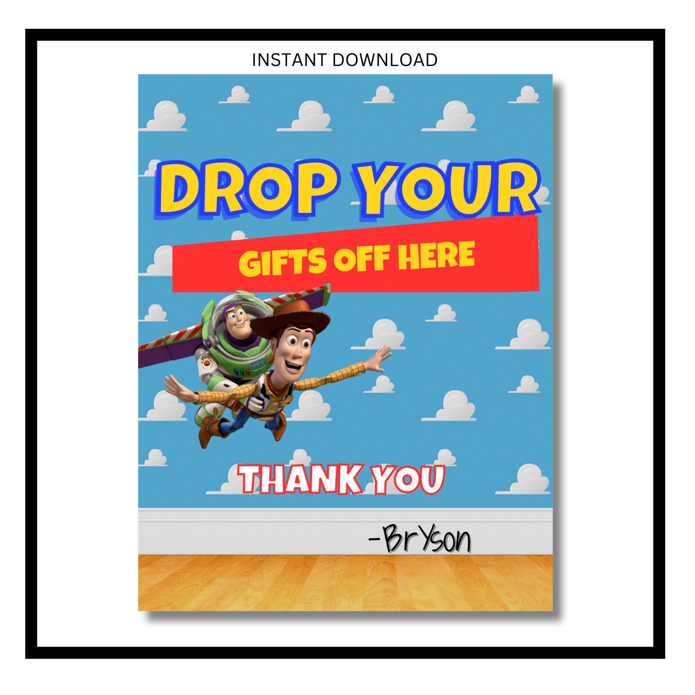 Toy Story Theme Table Signs - Etsy