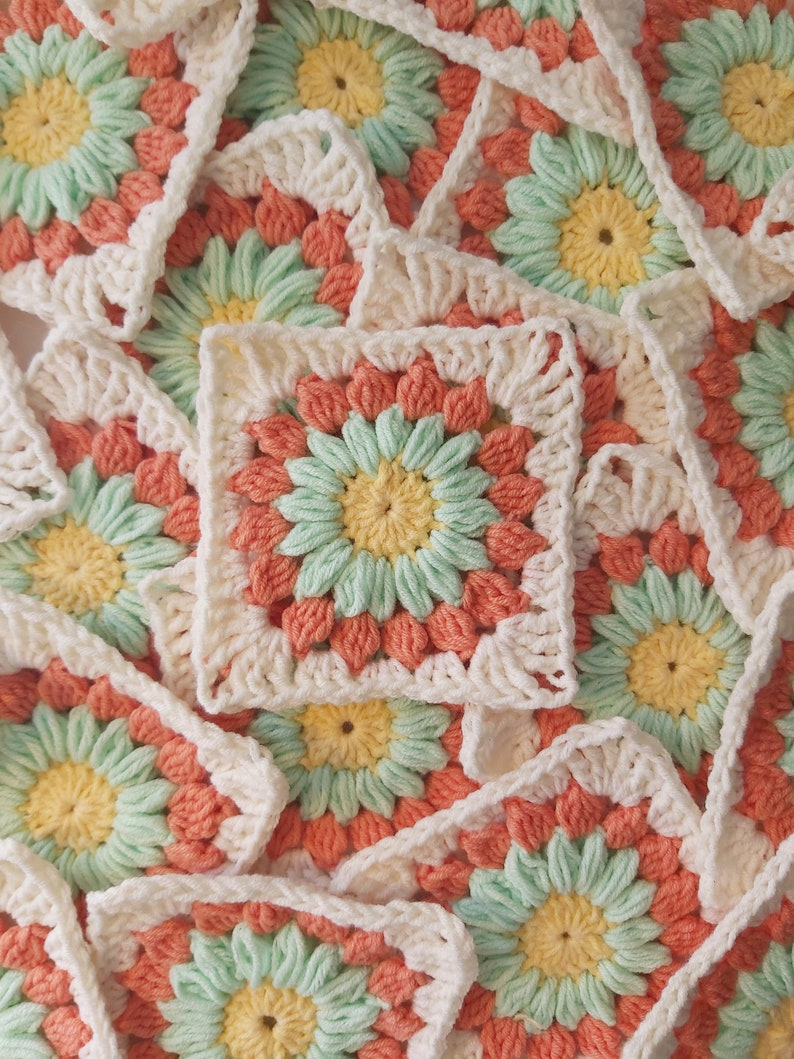 Unblocked Granny Squares 25 Pcs Baby Colors DIY Projects - Etsy