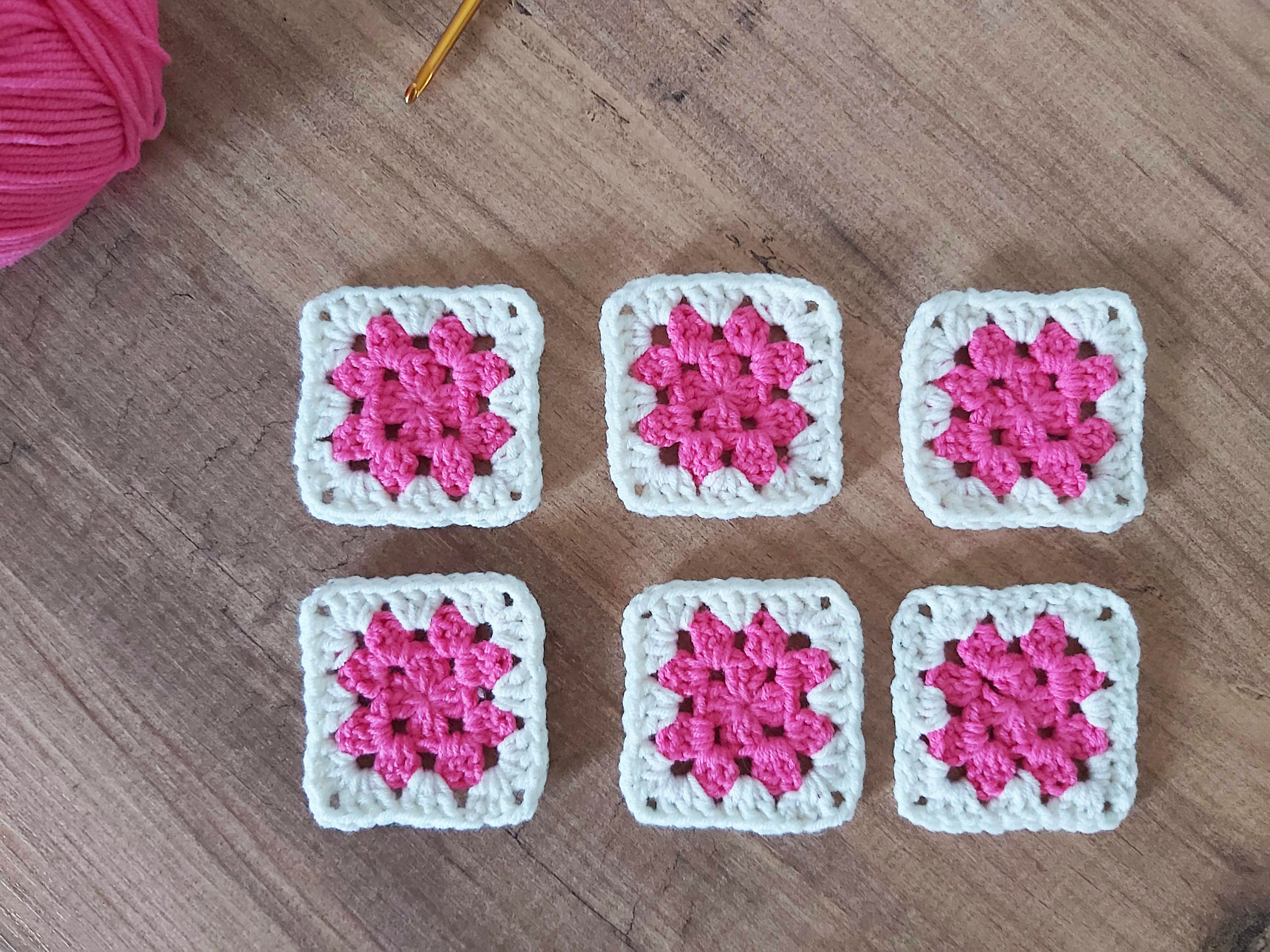 Miniature Crochet Granny Squares Buy as Many as You Need 6 Different ...