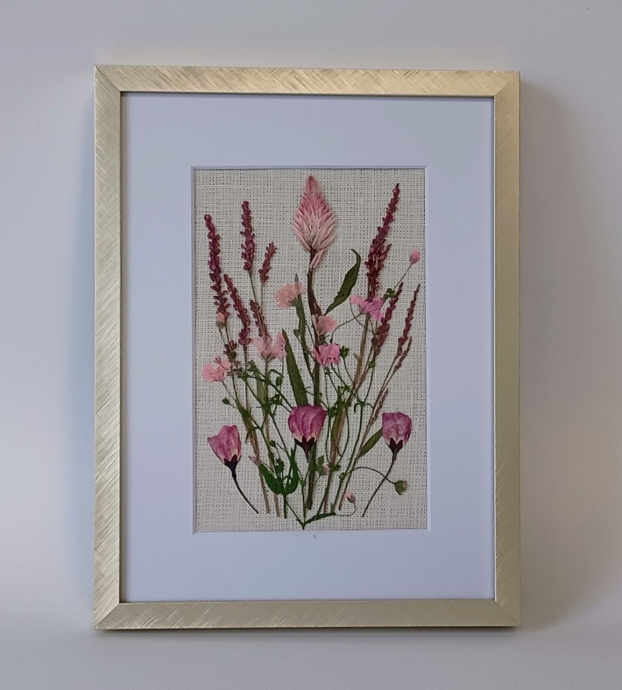 All Pink Pressed Flower Collection flamingo, Heather, Begonia With ...