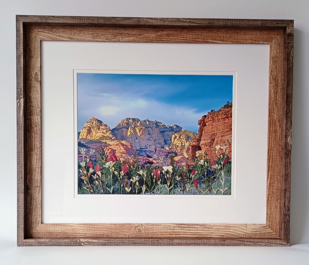 Boynton Canyon sedona, Arizona Photo With Real Wildflowers Added to ...