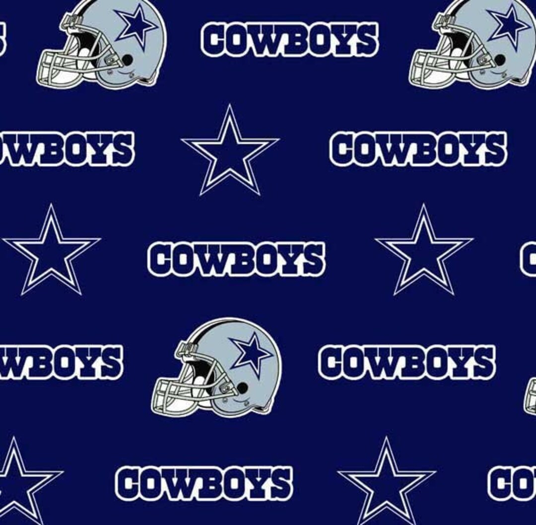 NFL Dallas Cowboys PRE-CUT Fabric 58" Wide From Fabric Traditions 100% ...