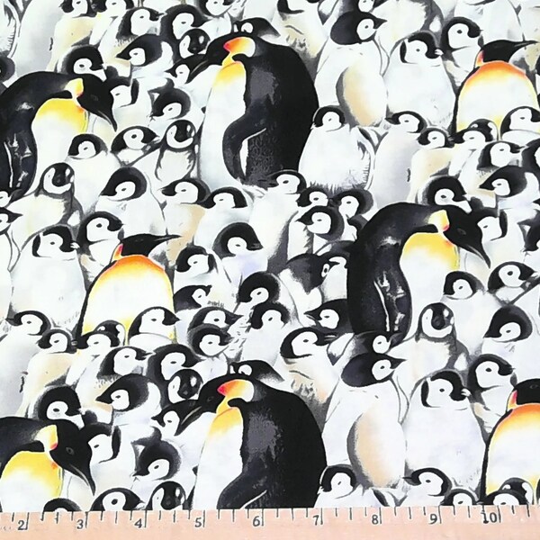 Penguin Fabric - Etsy