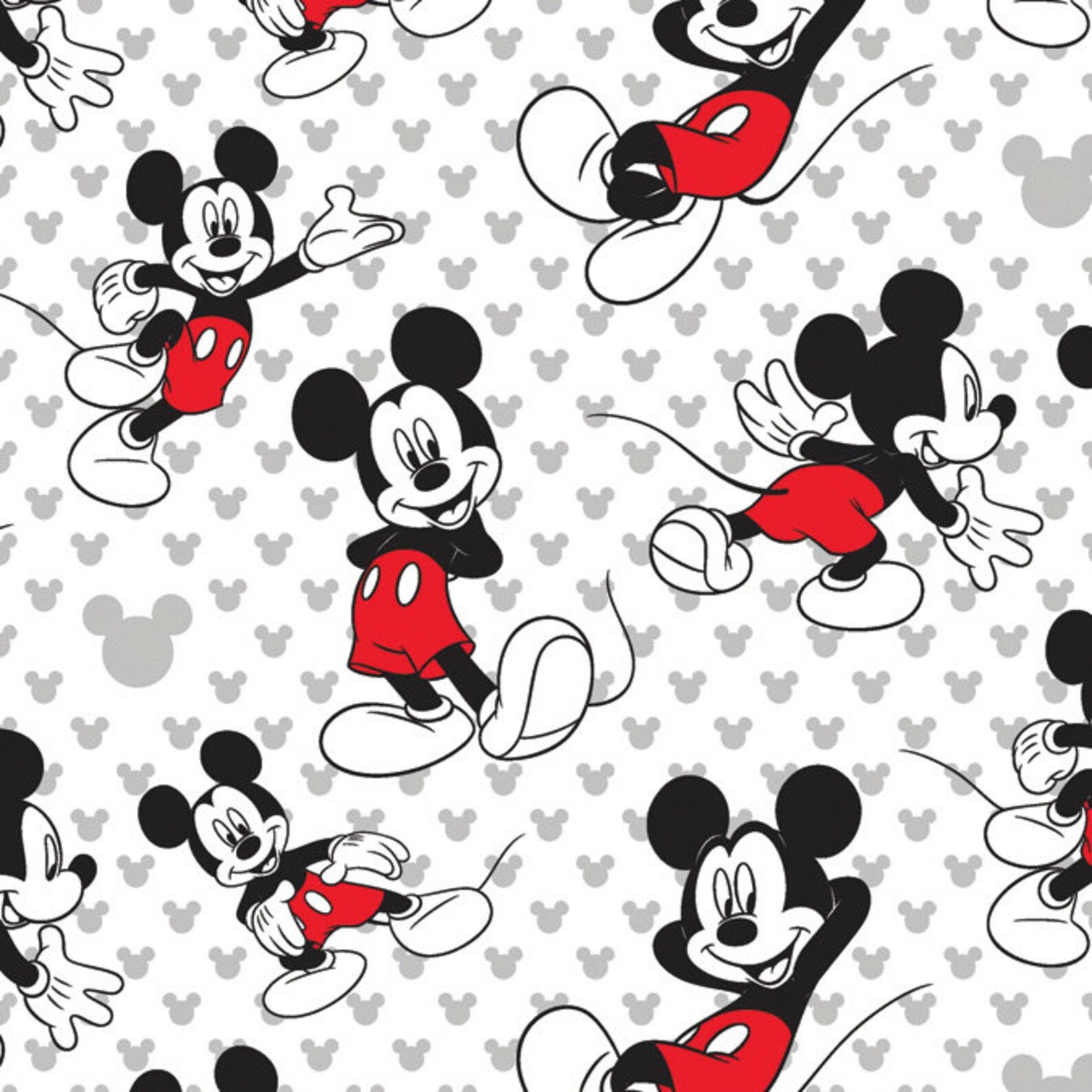 Disney Mickey Mouse Relaxed PRE-CUT Fabric From Springs - Etsy