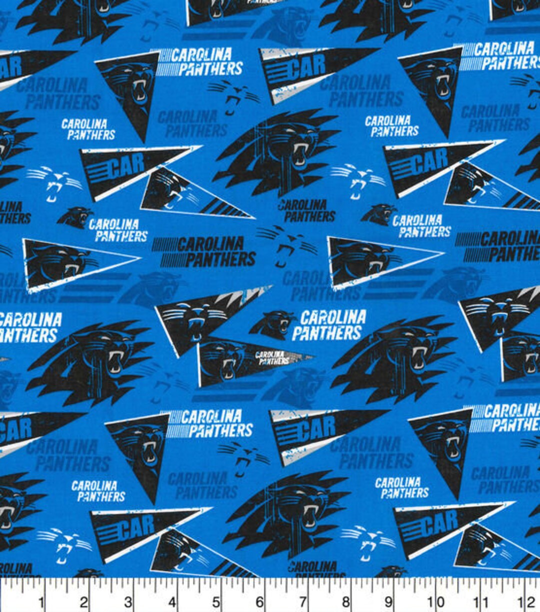 Carolina Panthers Fabric NFL Football Fabric Pennants 100% Cotton From ...