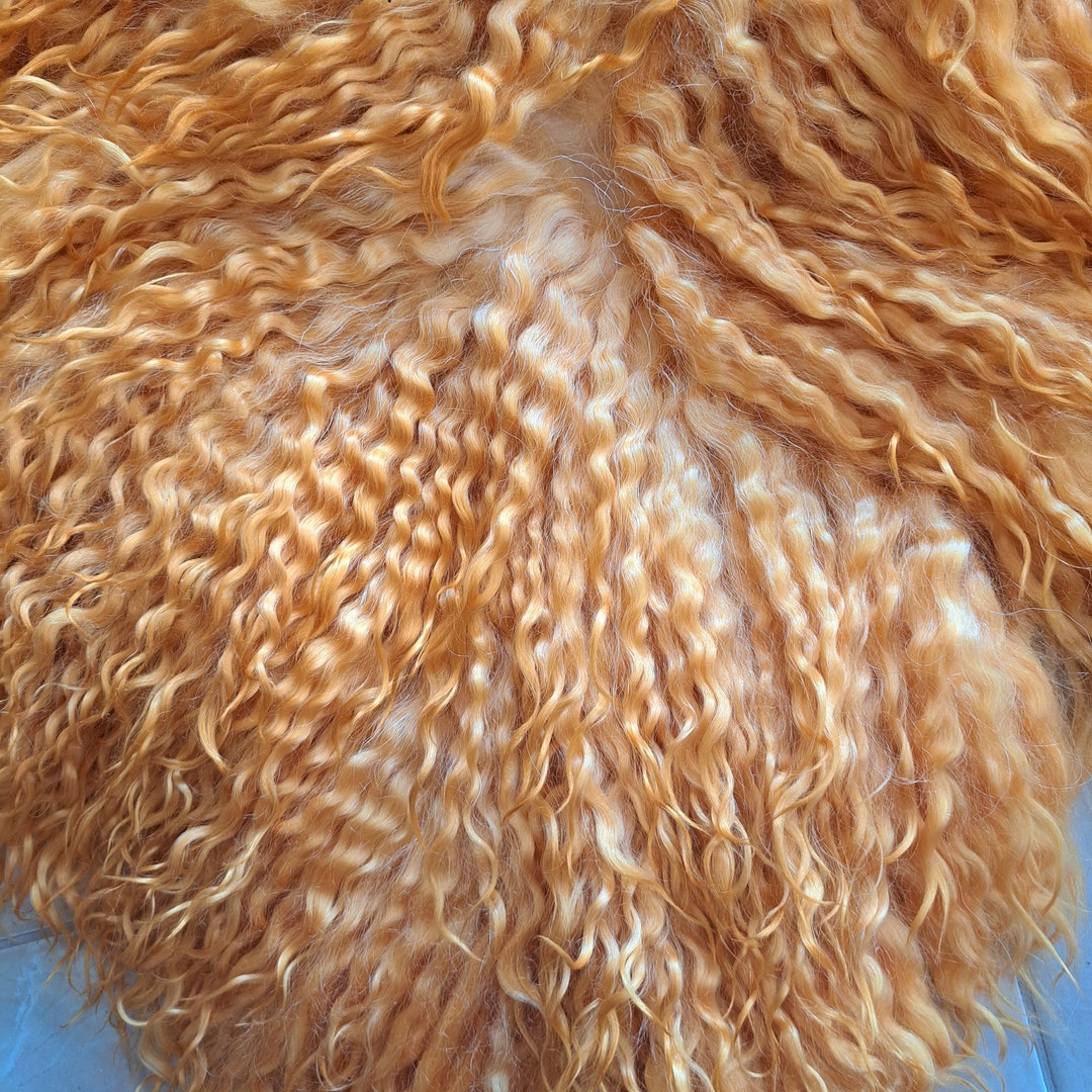 Dyed Goat Hair , Goat Hair on the Skin,natural Curls of Goats, for ...