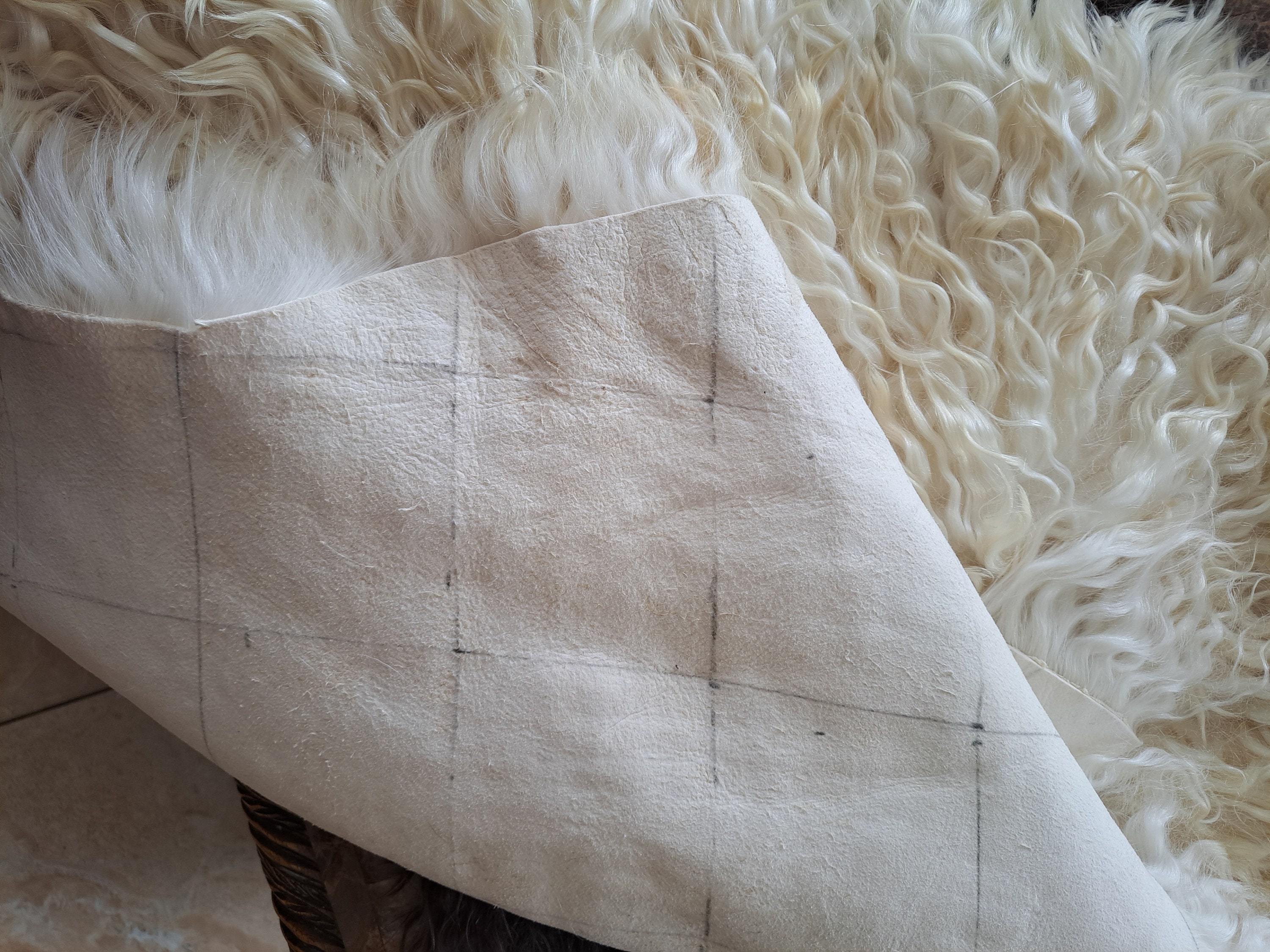Goat Hair on the Skin,natural Curls of Goats, for Handmade Dolls Hair ...