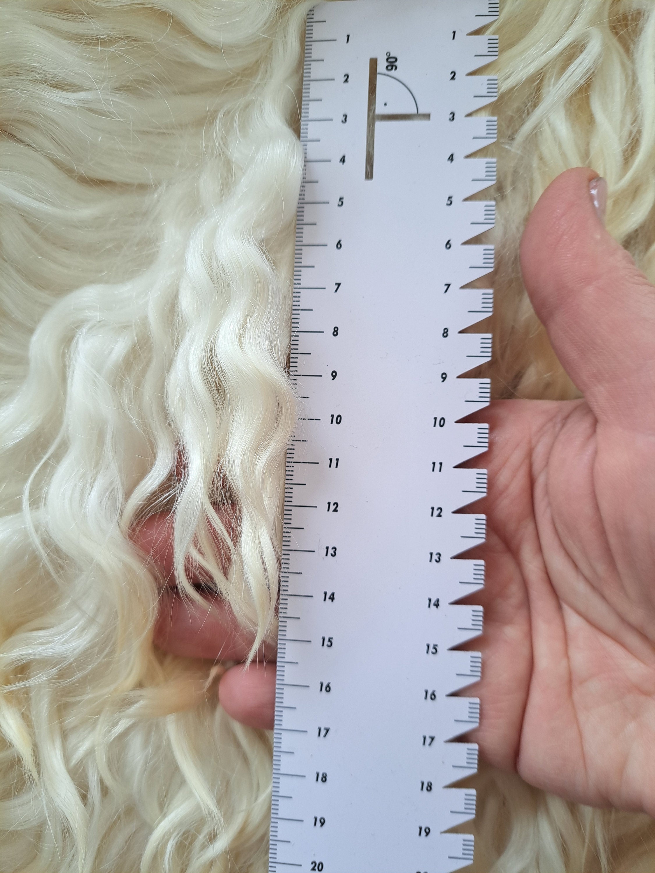 Goat Hair on the Skin,natural Curls of Goats, for Handmade Dolls Hair ...