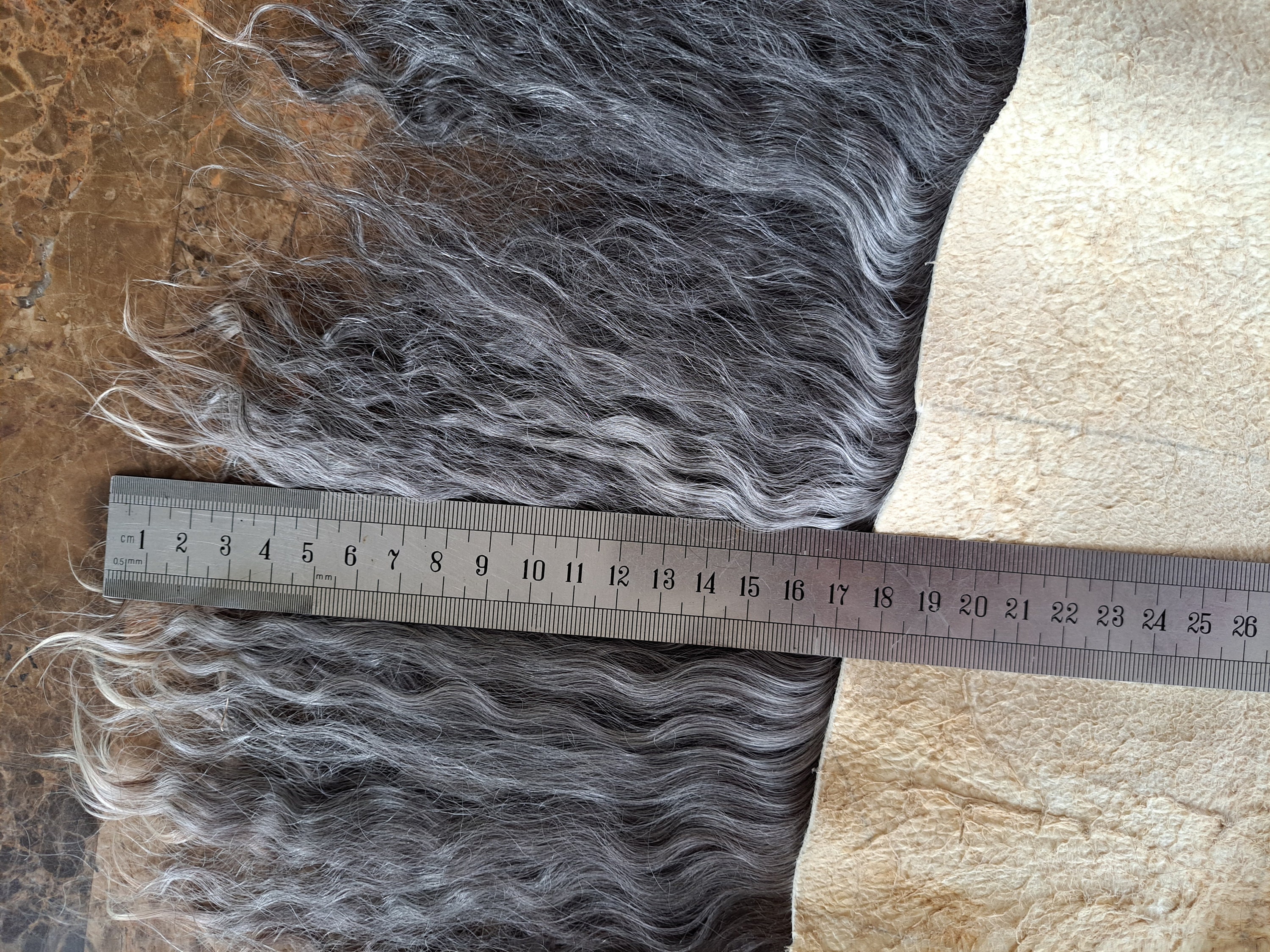 Goat Hair on the Skin,natural Curls of Goats, for Handmade Dolls Hair ...