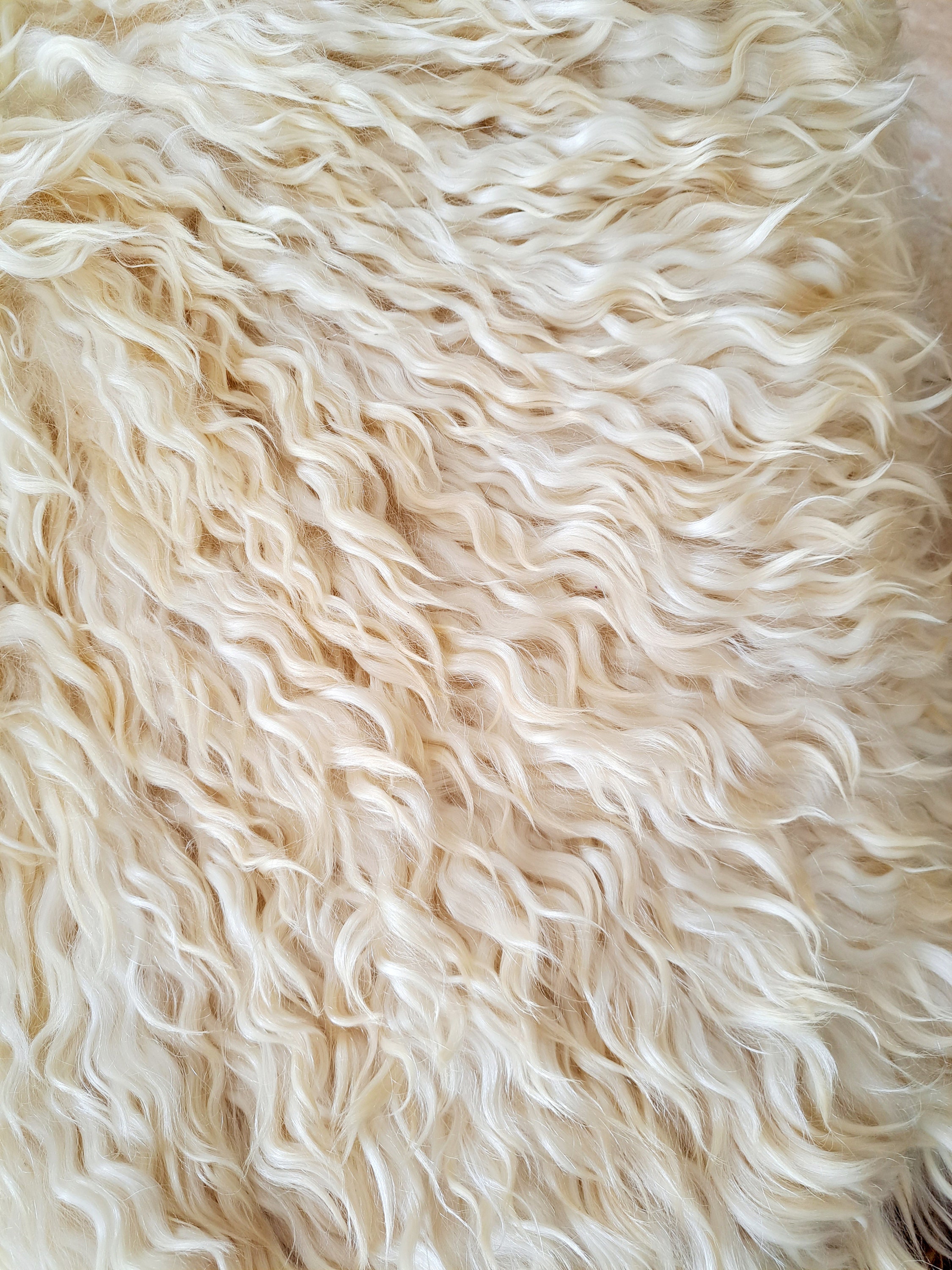Goat Hair on the Skin,natural Curls of Goats, for Handmade Dolls Hair ...