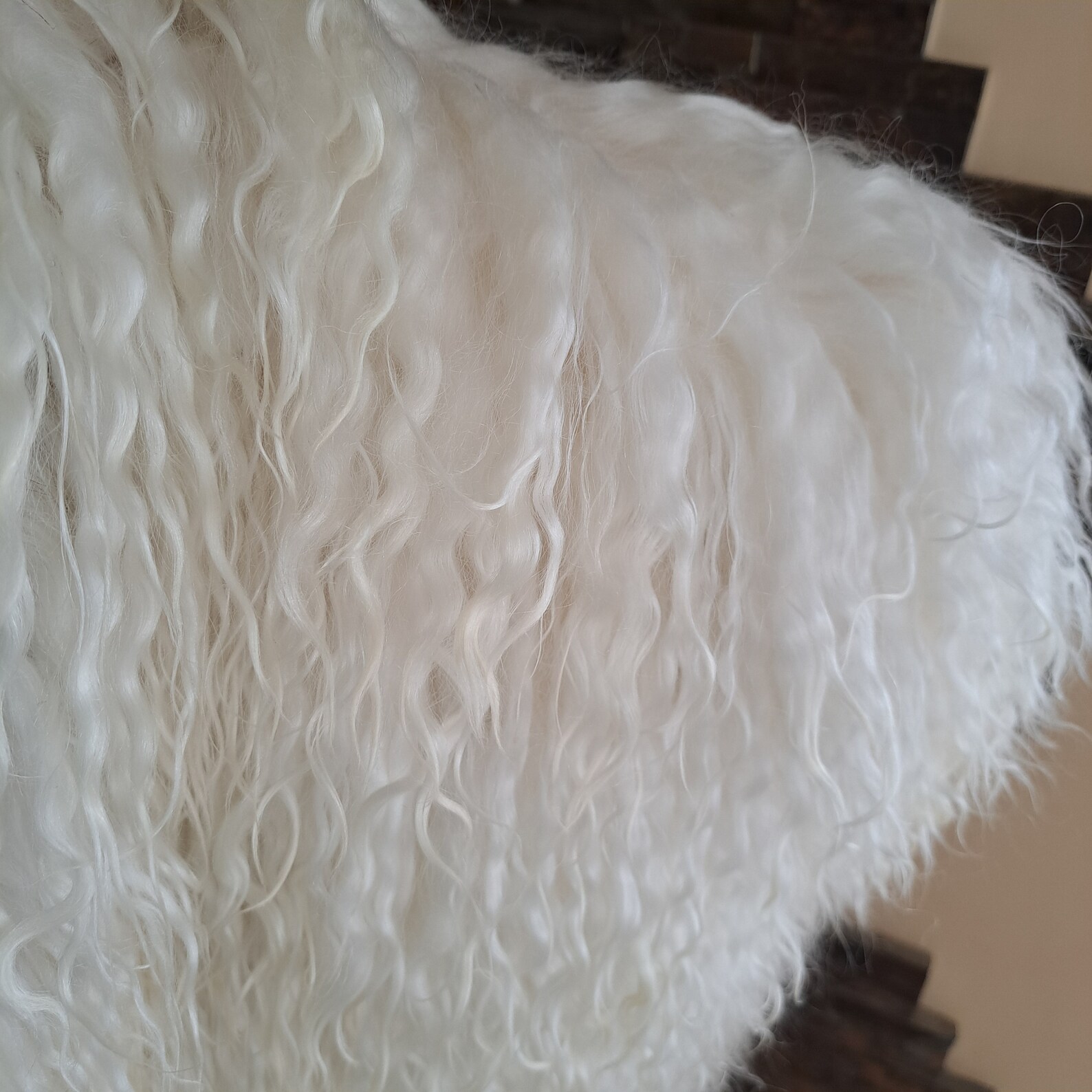 Goat Hair on the Skin,natural Curls of Goats, for Handmade Dolls Hair ...