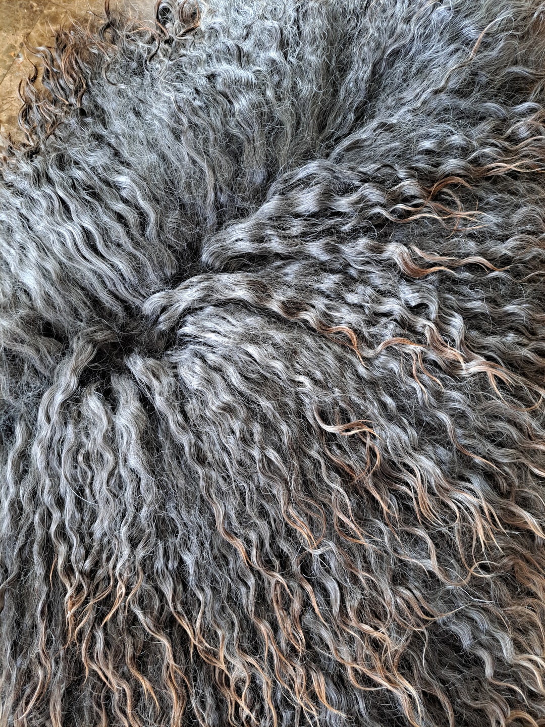 Goat Hair on the Skin,natural Curls of Goats, for Handmade Dolls Hair ...