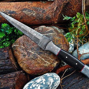 Handmade Damascus Knife, Damascus Knife, Damascus Hunting Knife ...