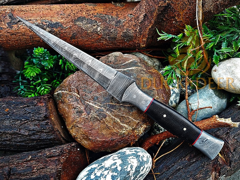Handmade Damascus Knife, Damascus Knife, Damascus Hunting Knife ...