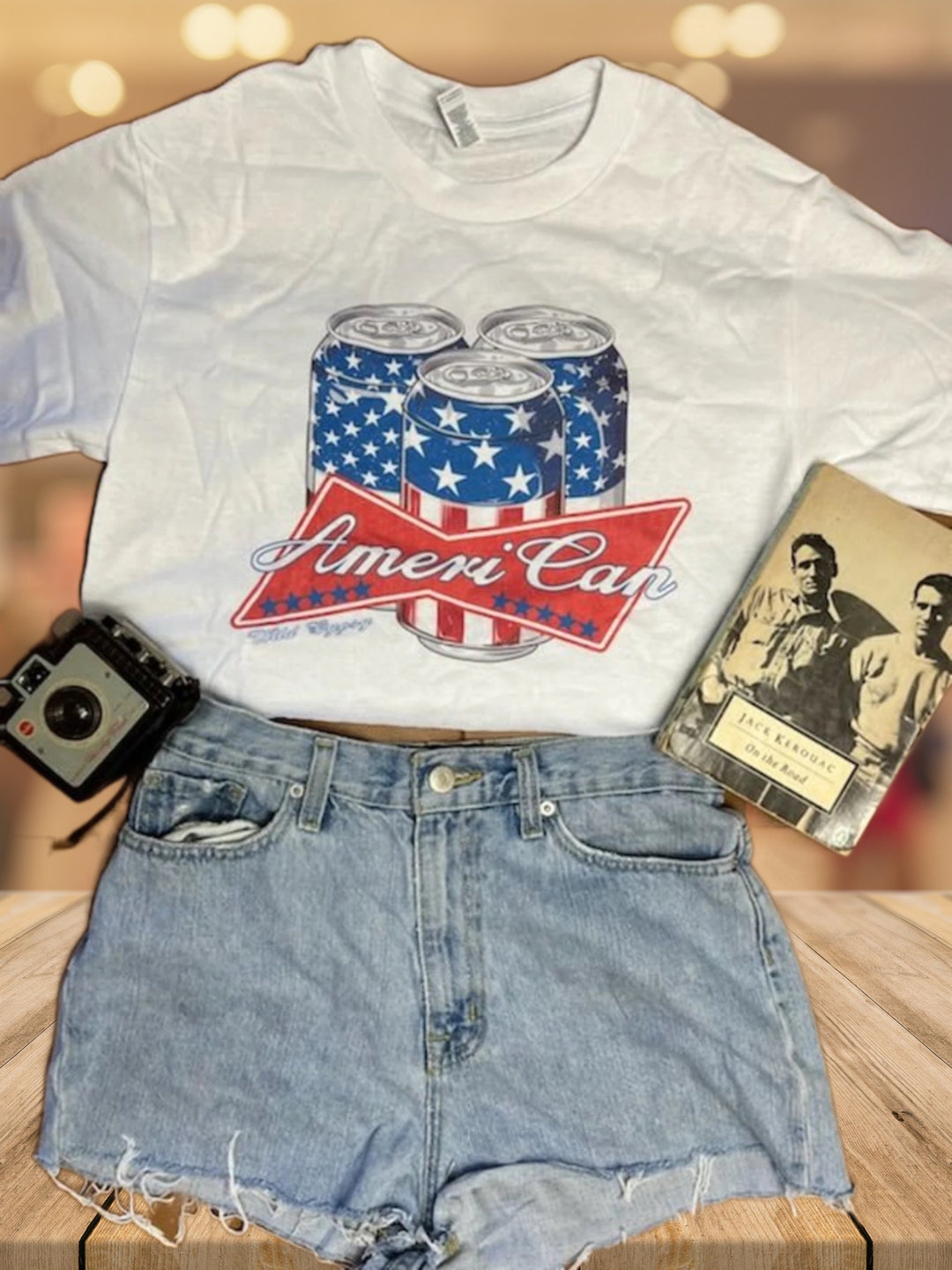 American Can Beer Western Crop Top - Etsy
