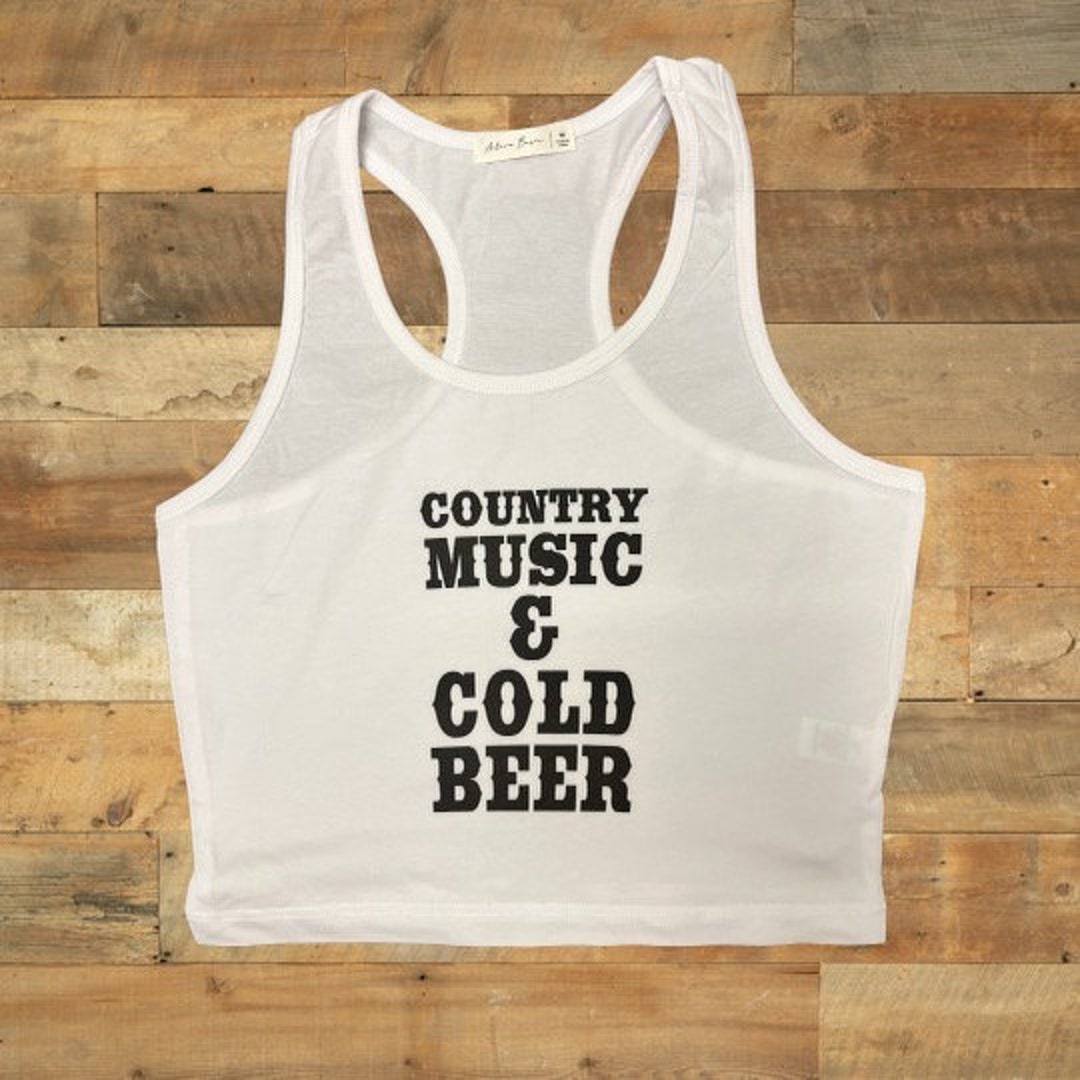 Country Music & Cold Beer Tank Top Cute Western - Etsy