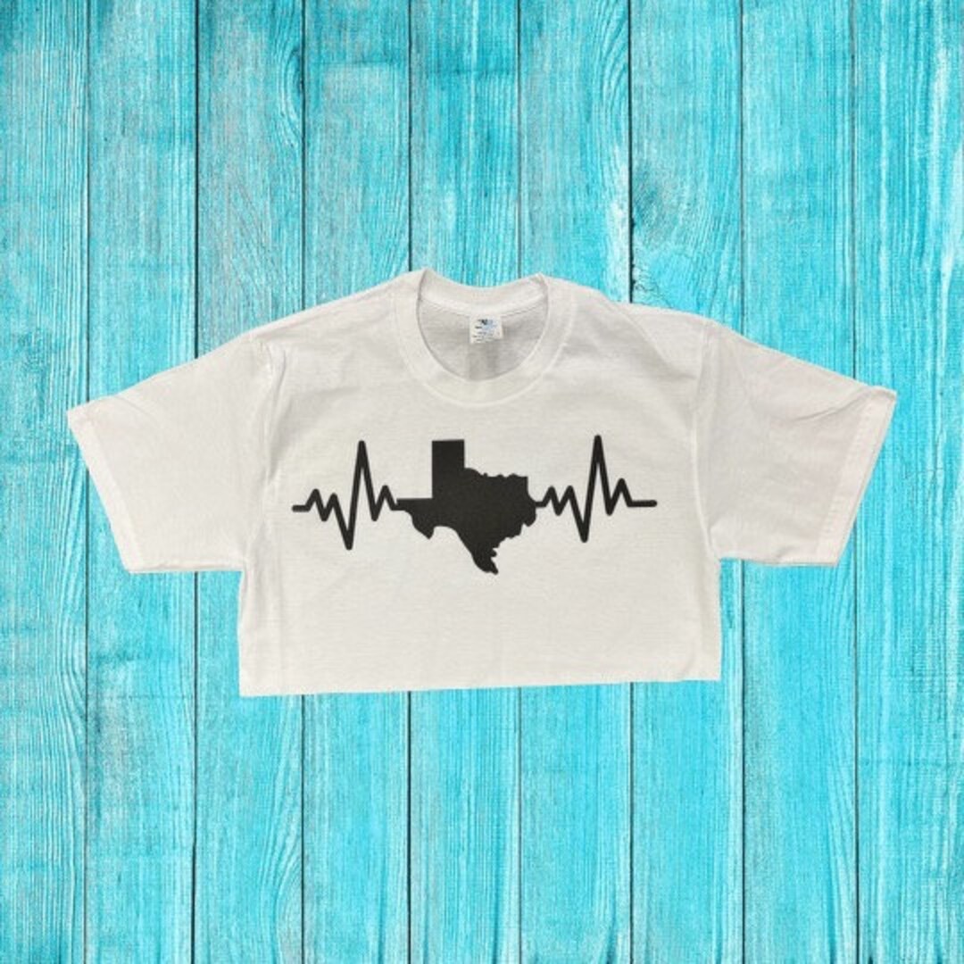 Texas Heart Beat Crop Top Cute Western - Etsy