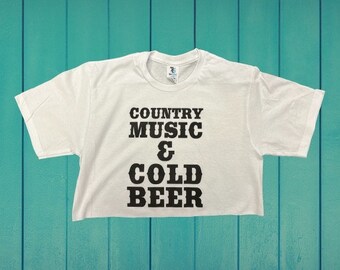 Cowboys & Beer Country Western Music Festival Cowgirl Cropped Graphic ...
