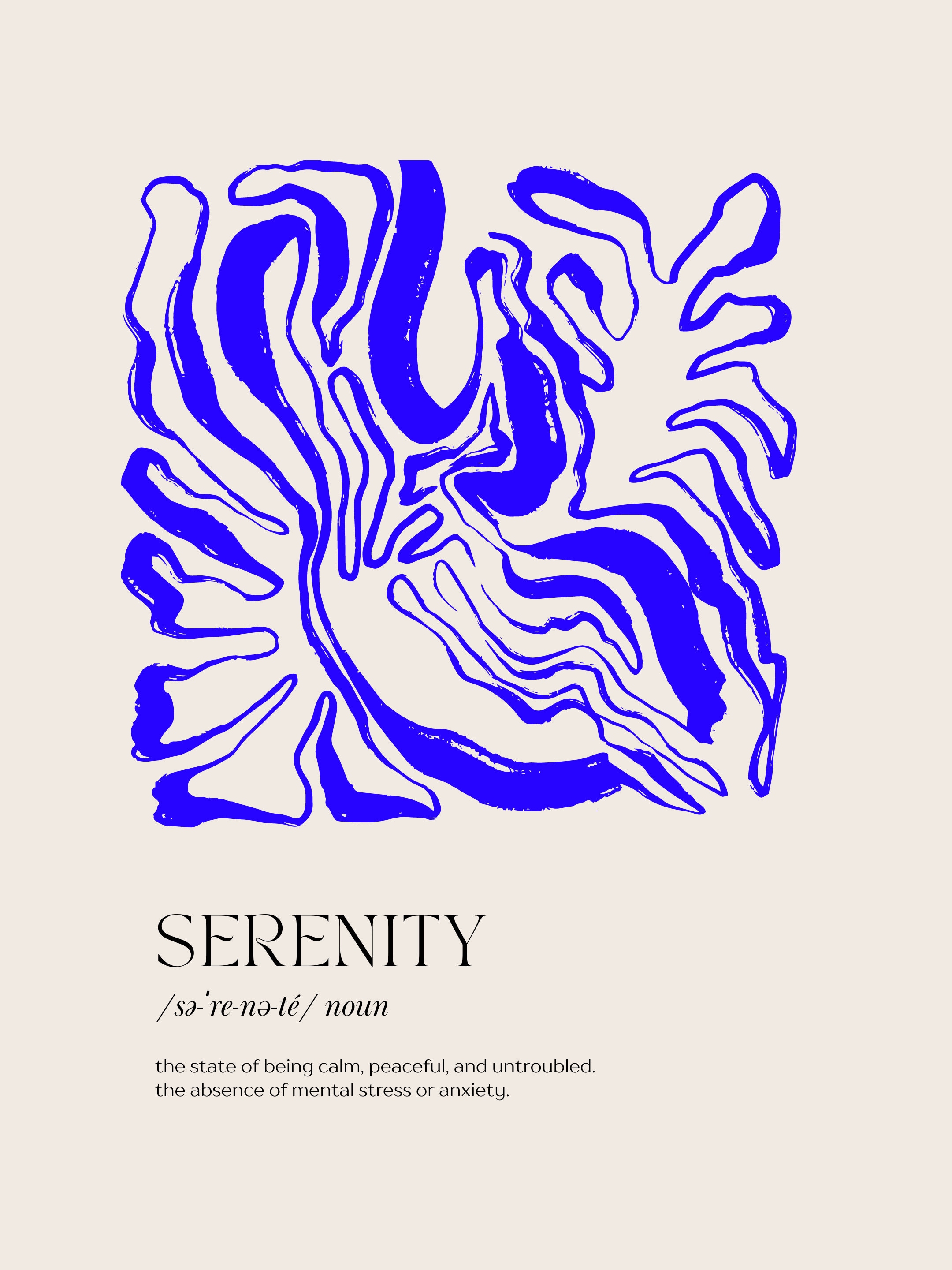 Serenity Definition Poster | AA NA Addiction Recovery, Digital Download ...