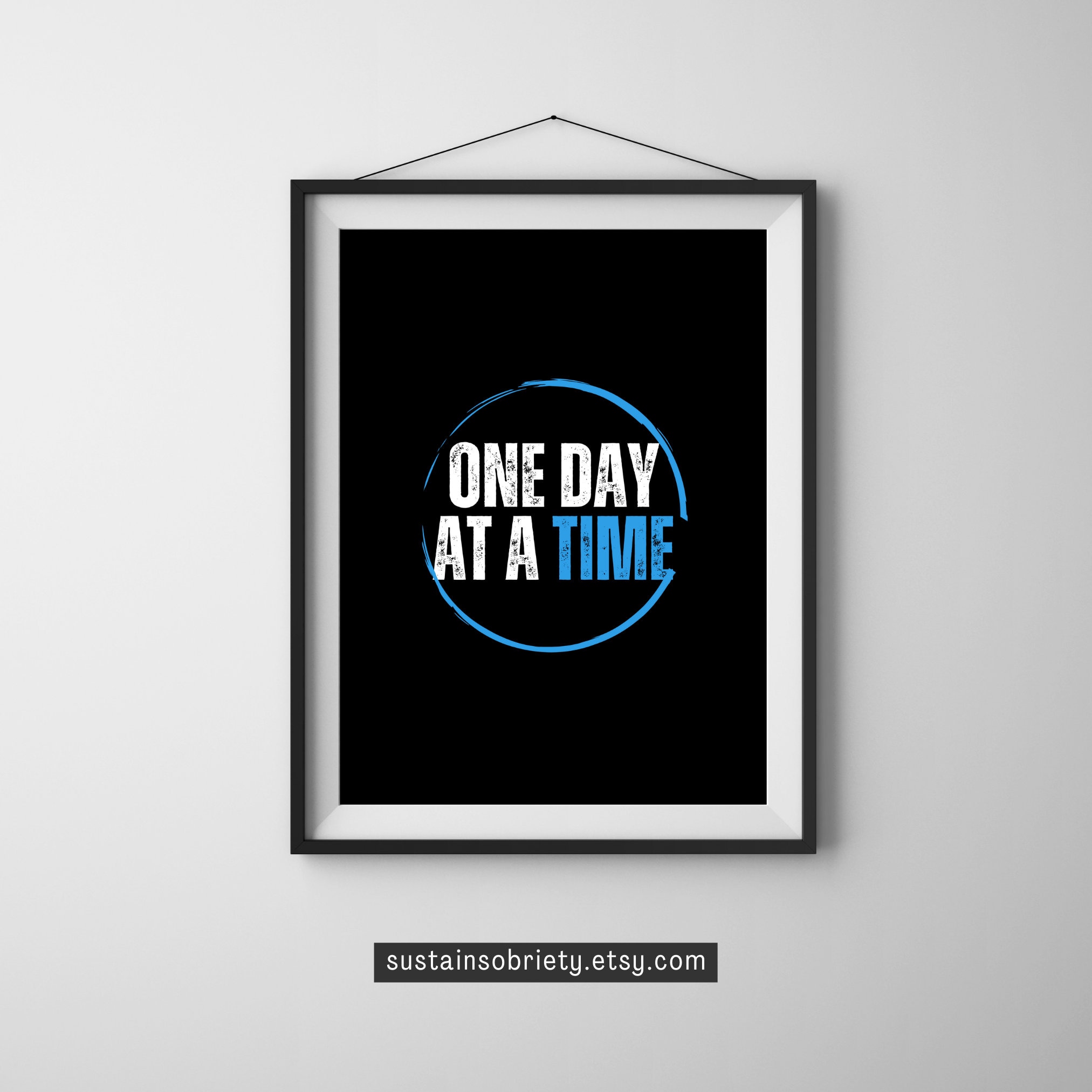 Recovery Poster one Day at A Time AA NA Sober Addiction, Digital ...