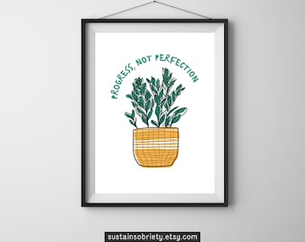 Sober Definition Poster | AA NA Addiction Recovery, Digital Download - Etsy