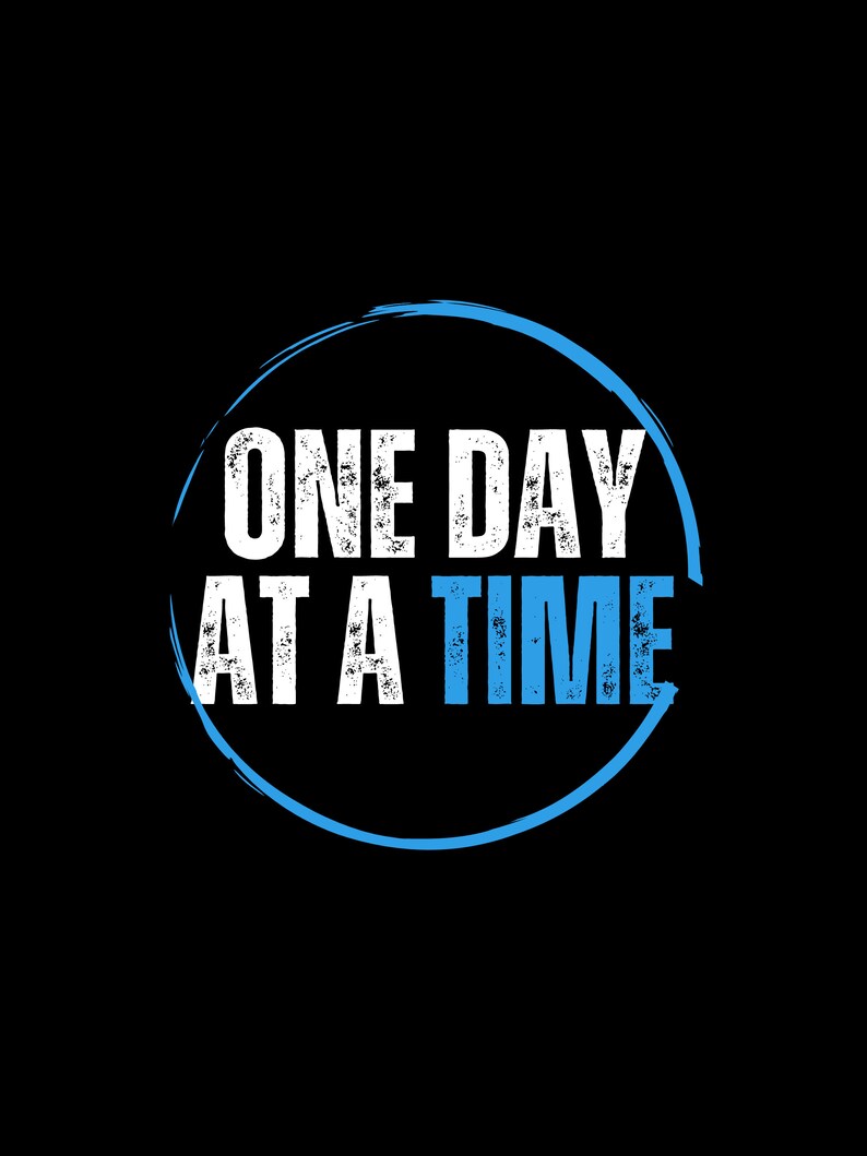 Recovery Poster | "one Day at A Time" | AA NA Sober Addiction, Digital ...
