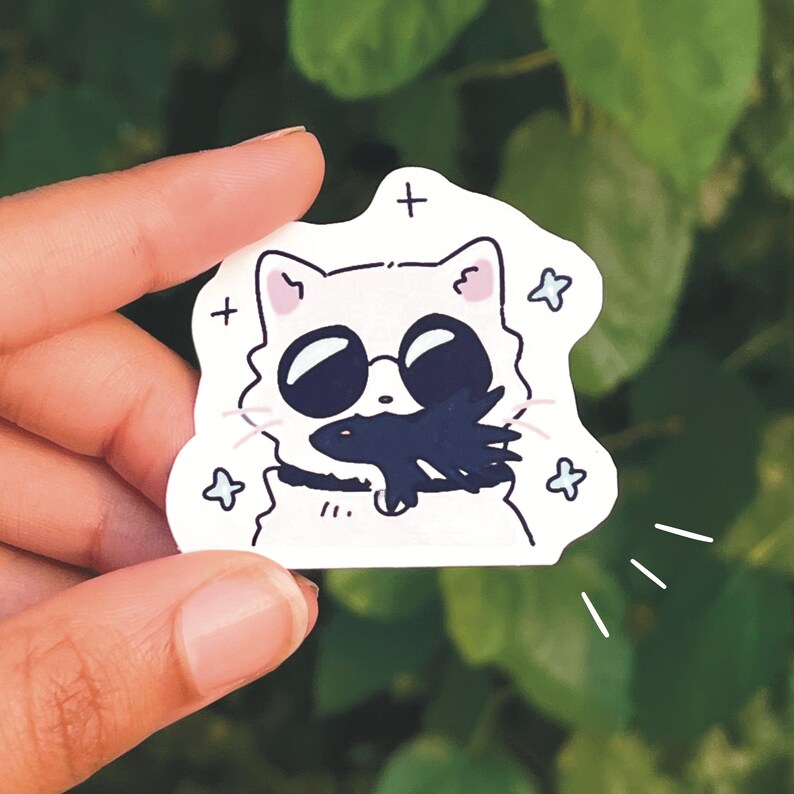 Jujutsu Kaisen: Geto Gojo Cat Die Cut Vinyl Sticker - Etsy Australia
