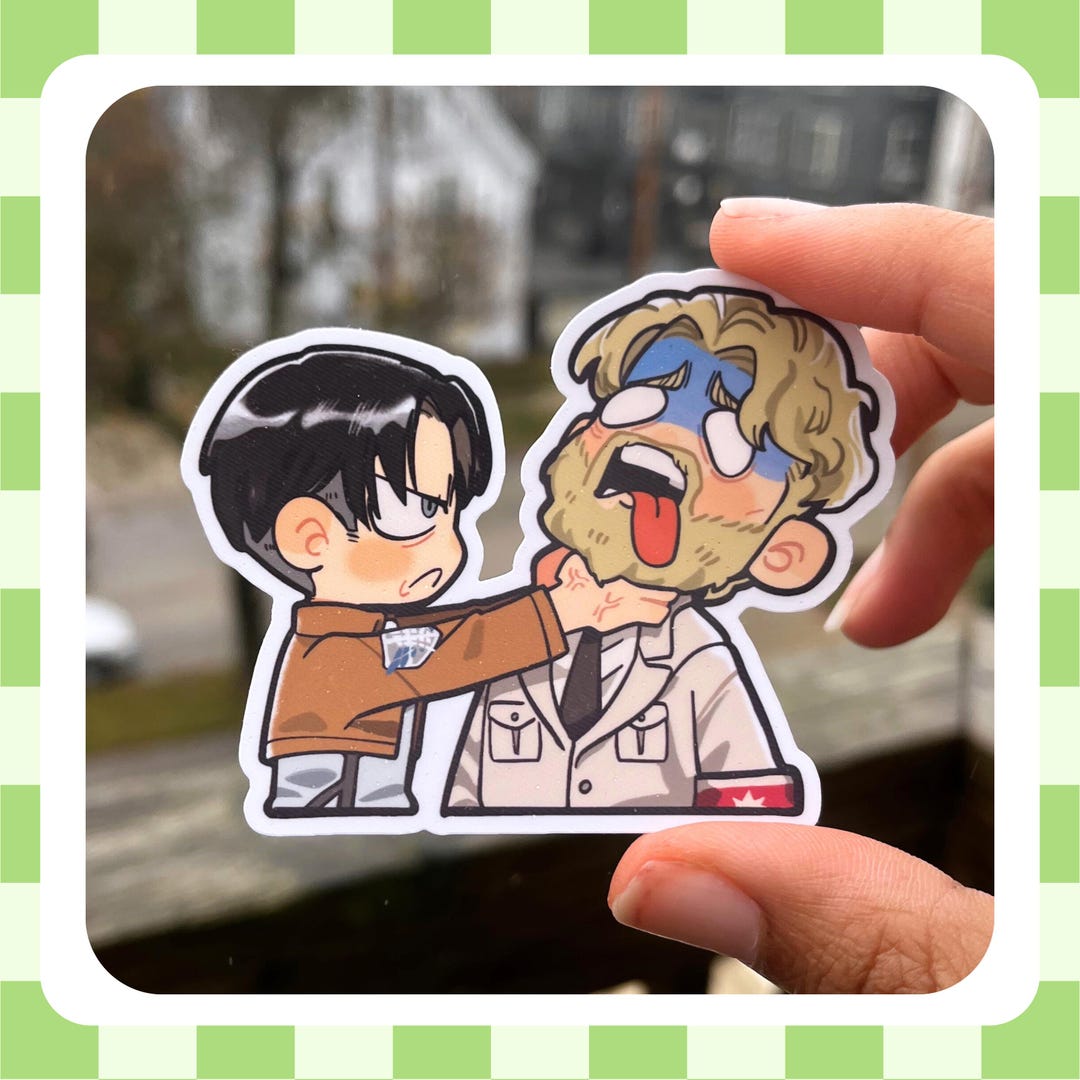 Titan Anime: Glossy Vinyl Sticker - Etsy