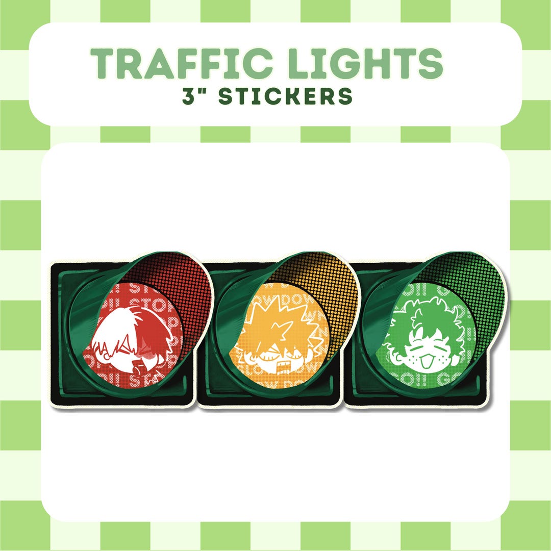 Hero | Traffic Lights | Anime | Matte Vinyl Sticker - Etsy
