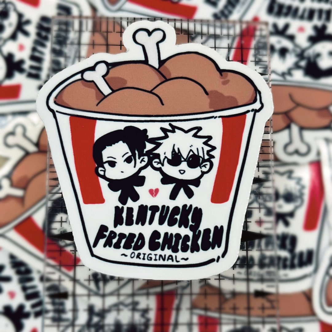 JJK Anime: Geto Gojo Satosugu KFC Die Cut Vinyl Sticker - Etsy