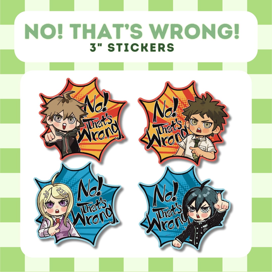No That’s Wrong! | Glossy Vinyl Sticker - Etsy