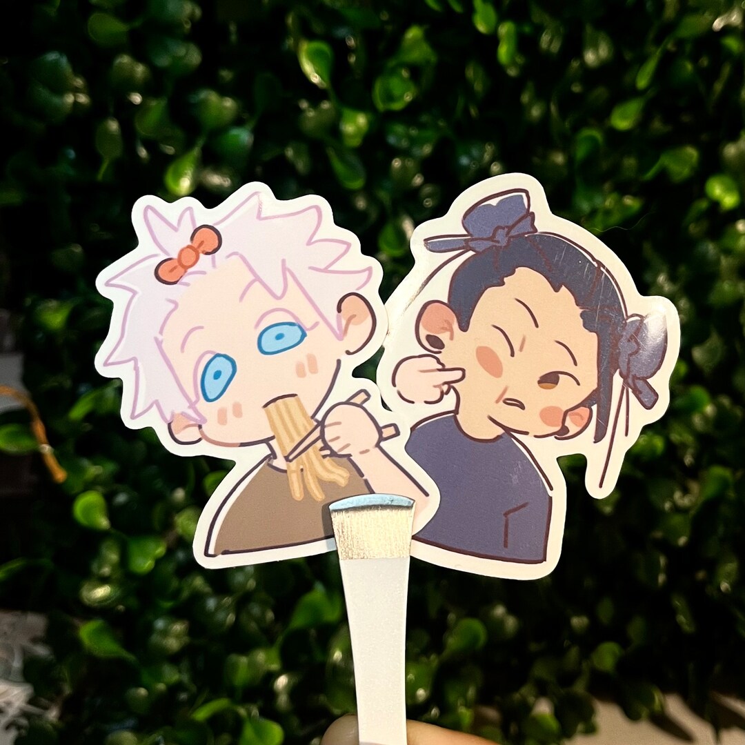 Satosugu Set Stickers Anime Glossy Vinyl Sticker - Etsy