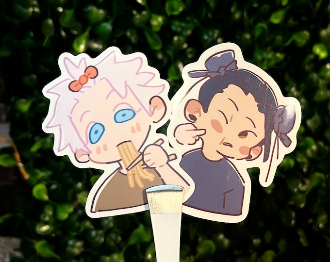 Satosugu Set Stickers Anime Glossy Vinyl Sticker - Etsy