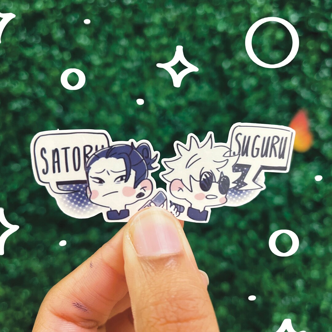 Satosugu Phone Call Die Cut Kawaii Glossy Vinyl Sticker - Etsy