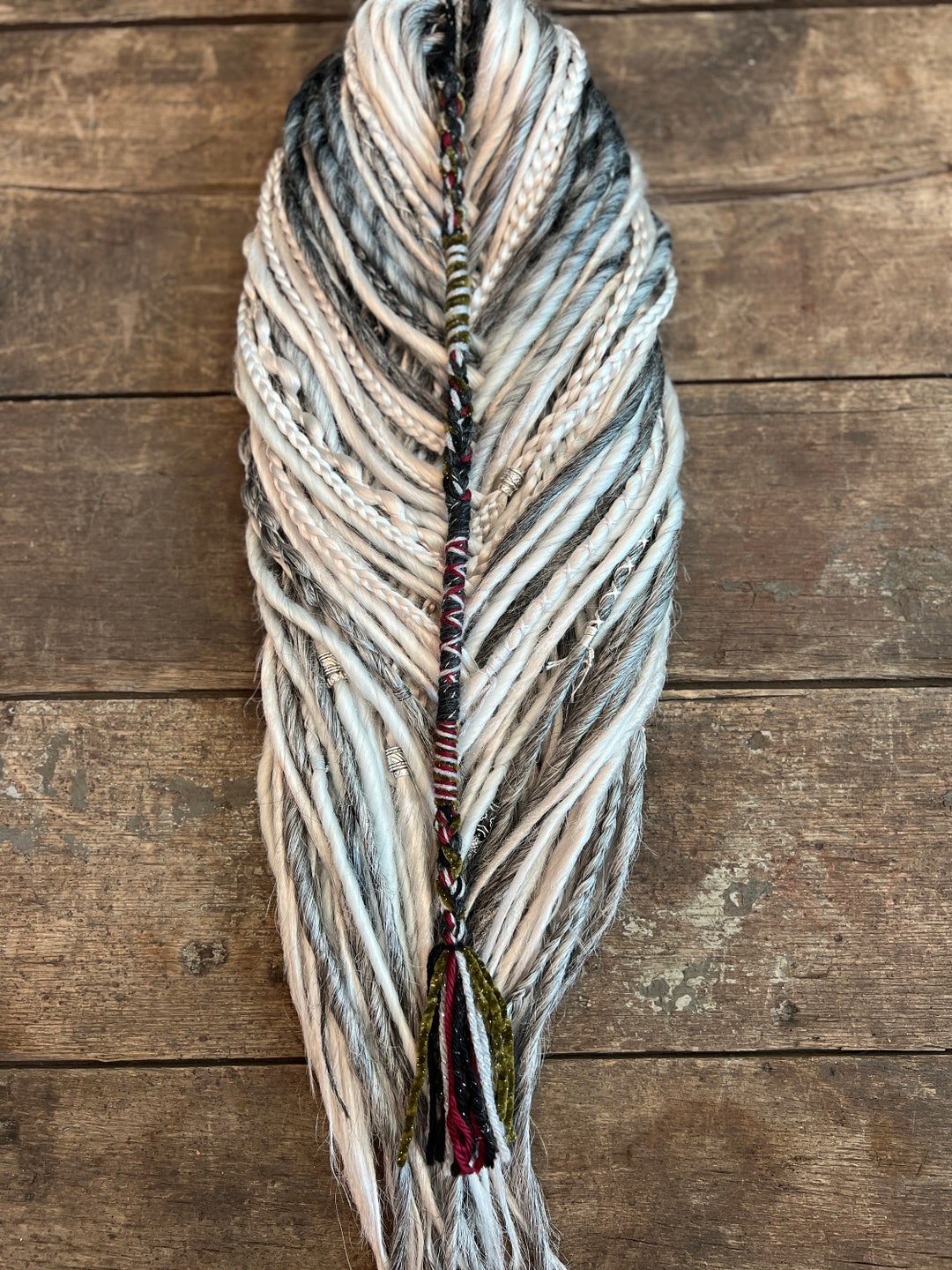 Crystal Lightningcomplete Set 40 Double-ended Synthetic Dreadlock ...