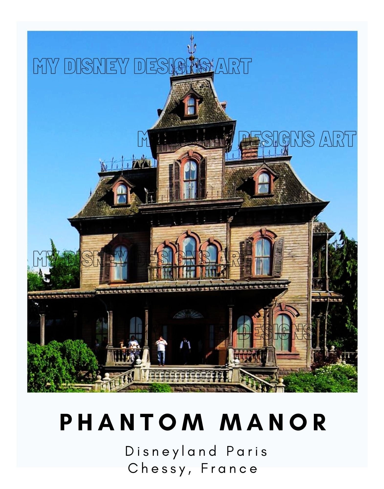 Phantom Manor (disneyland Paris) Poster Polaroid Style - Etsy