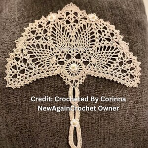 Crochet **WITH VIDEO TUTORIAL ** Vintage Crochet Fan Doily Pattern - Etsy