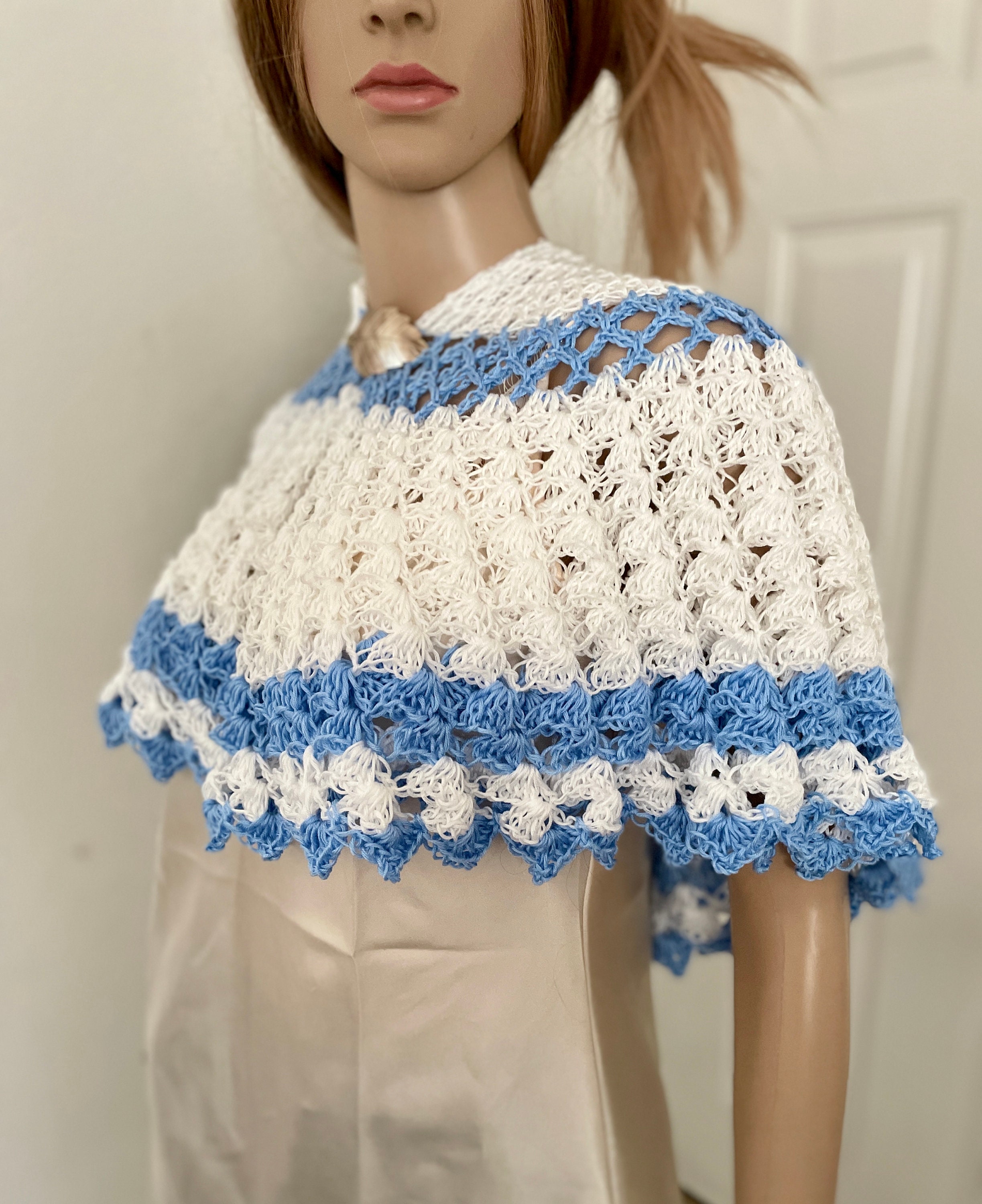 Crochet WITH VIDEO TUTORIAL 1908 Circular Shawl / Capelet - Etsy