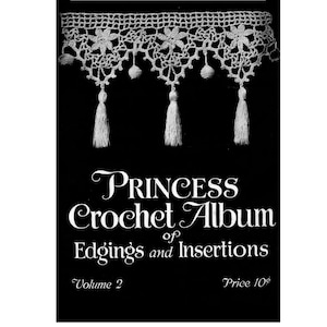 1912 Vintage / Antique Crochet Pattern Book Princess Crochet Album PDF ...