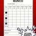 Bunco Score Sheet,bunco Playerscore X2 X4, Bunco Score Card, Bunco ...