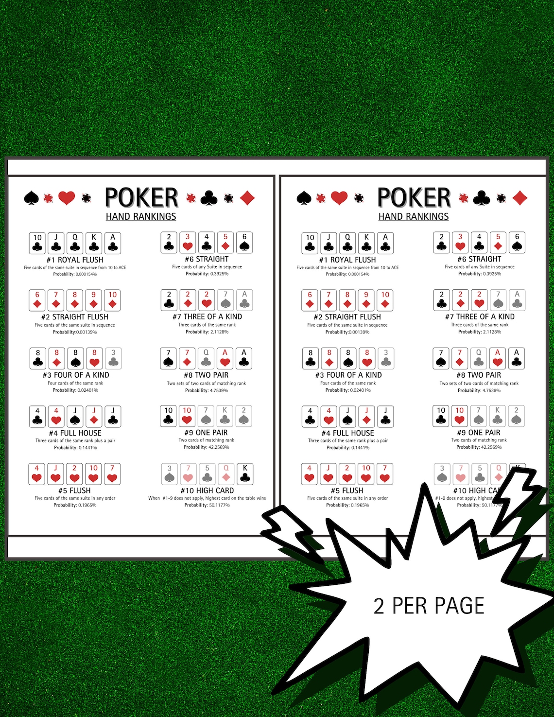 Poker Cheat Sheet, Texas Hold'em Hand Rankings, Poker Hand Rank Instant ... Poker Cheat Sheet, Texas Hold'em Hand Rankings, Poker Hand Rank Instant ...