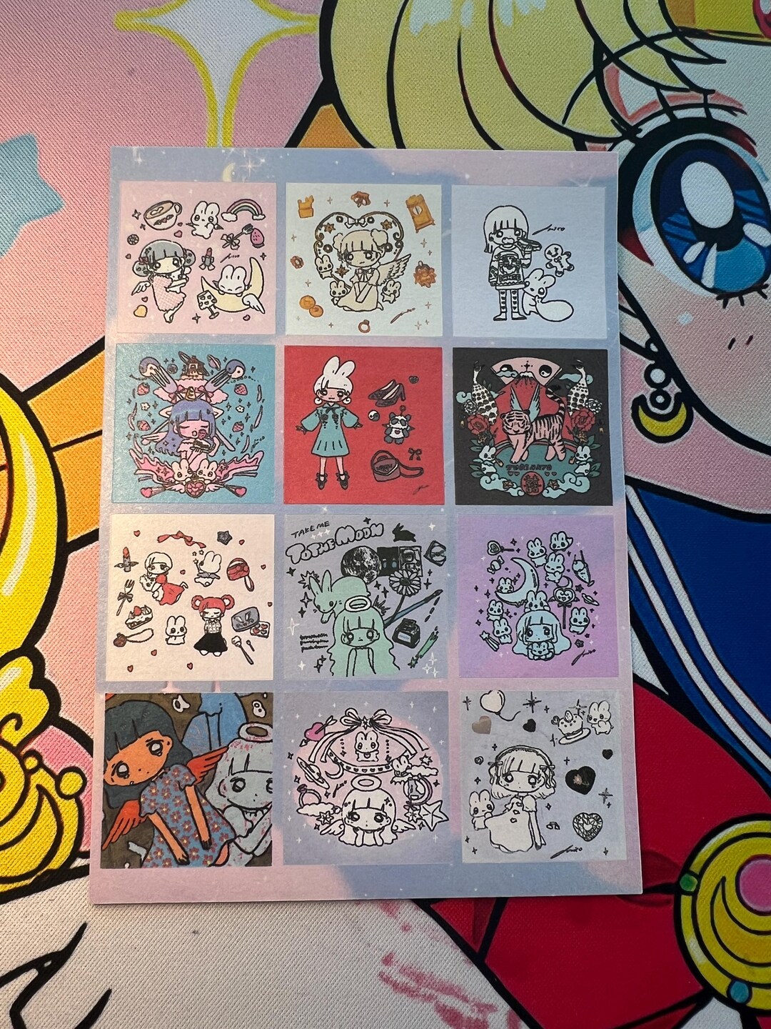 Sweet Angel Girls Sticker Sheet - Etsy