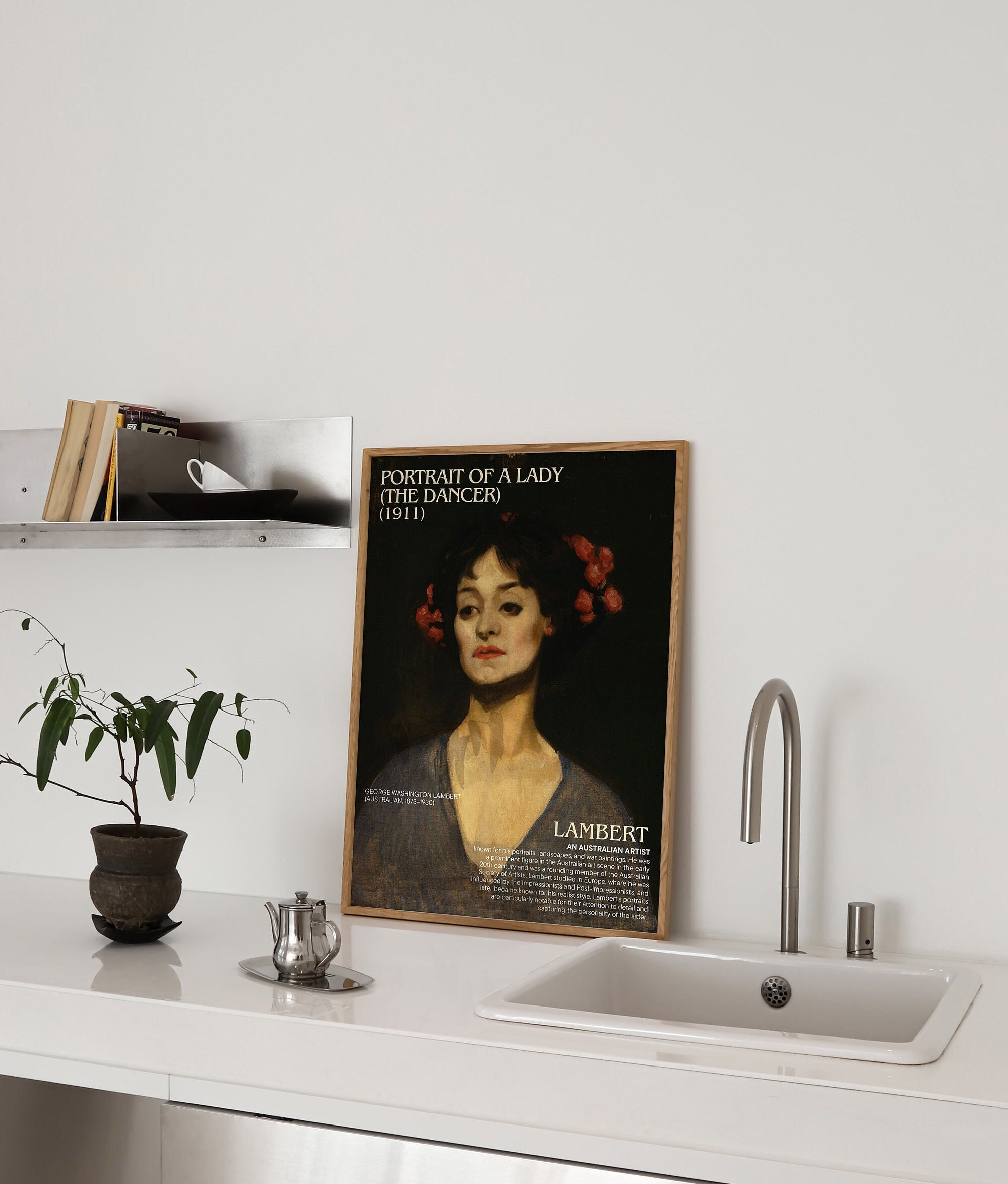 Printable Portrait of A Lady Painting Print - Affordable Vintage Wall ...