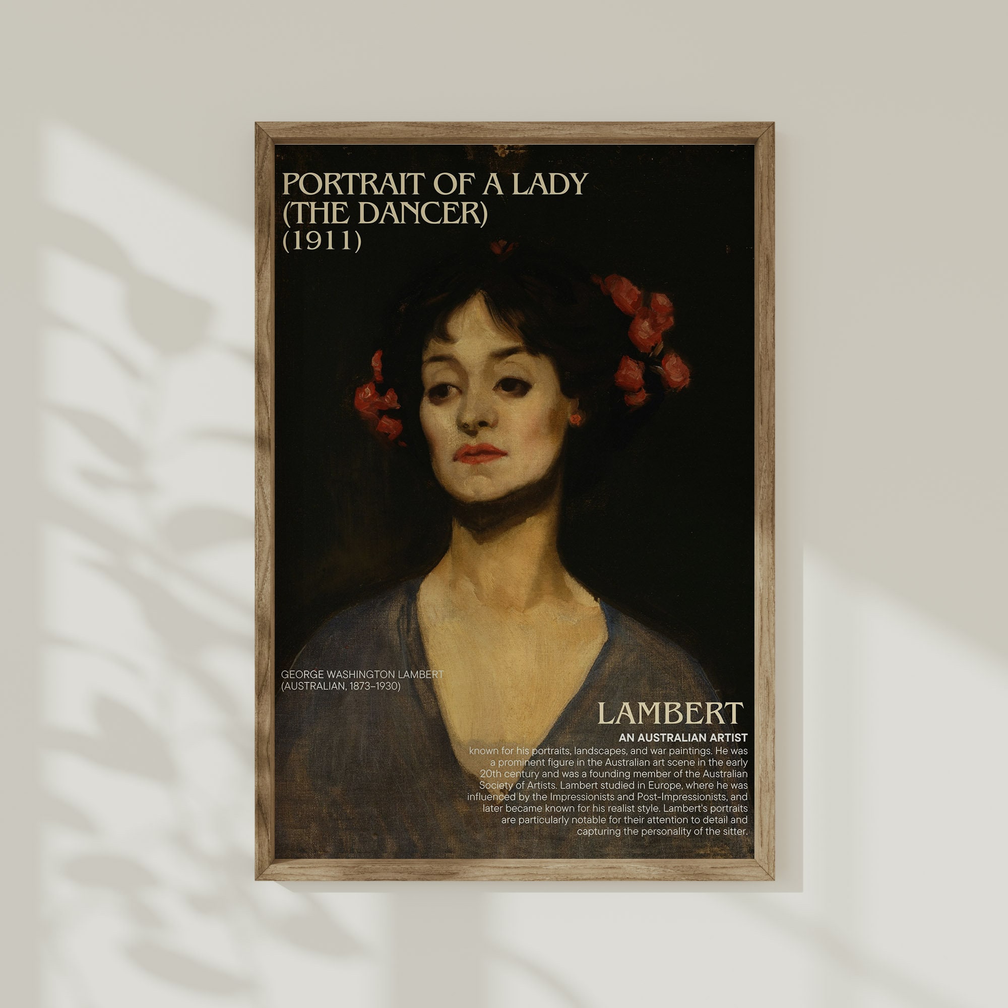 Printable Portrait of A Lady Painting Print - Affordable Vintage Wall ...